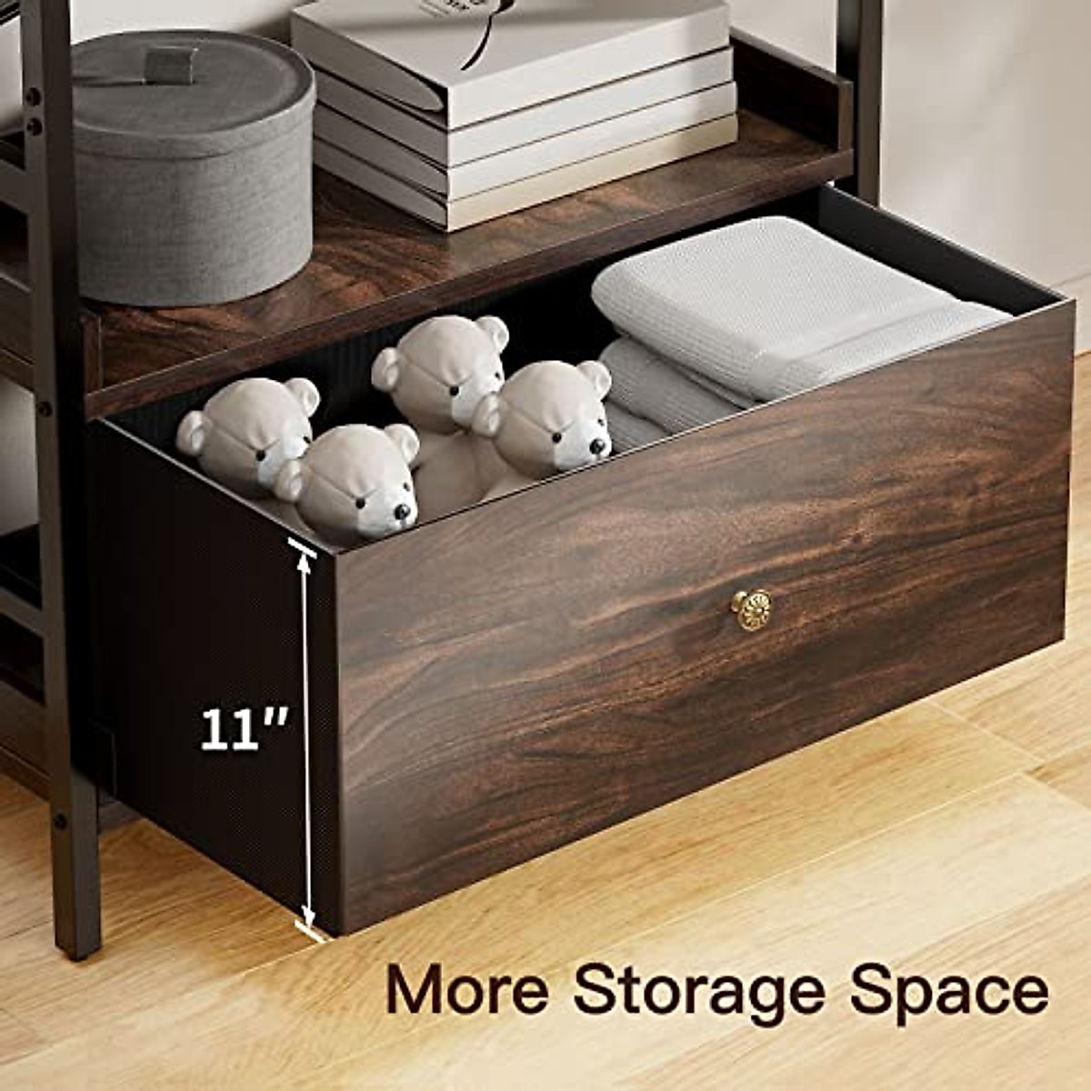 Pipishell 9-Cube Bookshelf & 6-Tier Bookcase with Storage Drawer