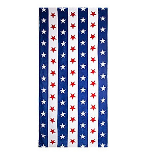 Outdoor Living Patriotic Beach Towel 4 Pack Set in Variety Stars, Stripes, Anchor, Flag