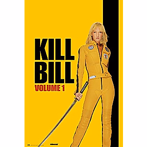 POSTER STOP ONLINE Kill Bill Volume 1 - Movie Poster (Regular Style - Black Mamba & Katana) (Size 24 x 36)