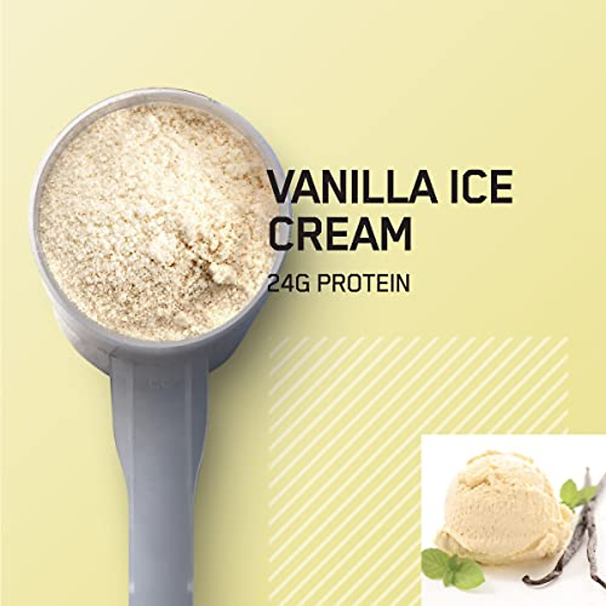Optimum Nutrition Gold Standard 100% Whey Protein Powder, Vanilla Ice Cream, 2 Pound (Packaging May Vary)