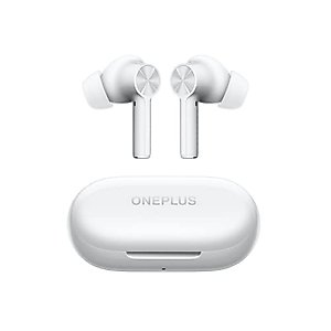 OnePlus Buds Z2 True Wireless Earbud Headphones-Touch Control with Charging Case,Active Noise Cancellation,IP55 Waterproof Stereo Earphones for Home,Sport, Pearl White