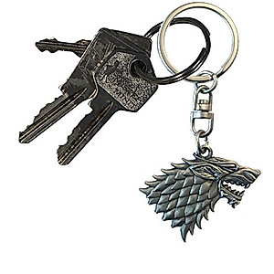 ABYstyle Game of Thrones Stark Metal Keychain Measures 4.5 x 5.5 cm Fantasy Novels Accessories Merch Gift