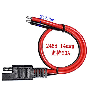 LIXINTIAN 14AWG SAE Connector Extension Cable, SAE Quick Connector Disconnect Plug SAE Automotive Extension Cable, Solar Panel SAE Plug (1m/3.28ft)