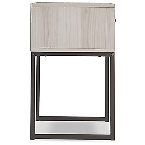 Signature Design by Ashley Socalle 1 Drawer Nightstand, Natural Beige