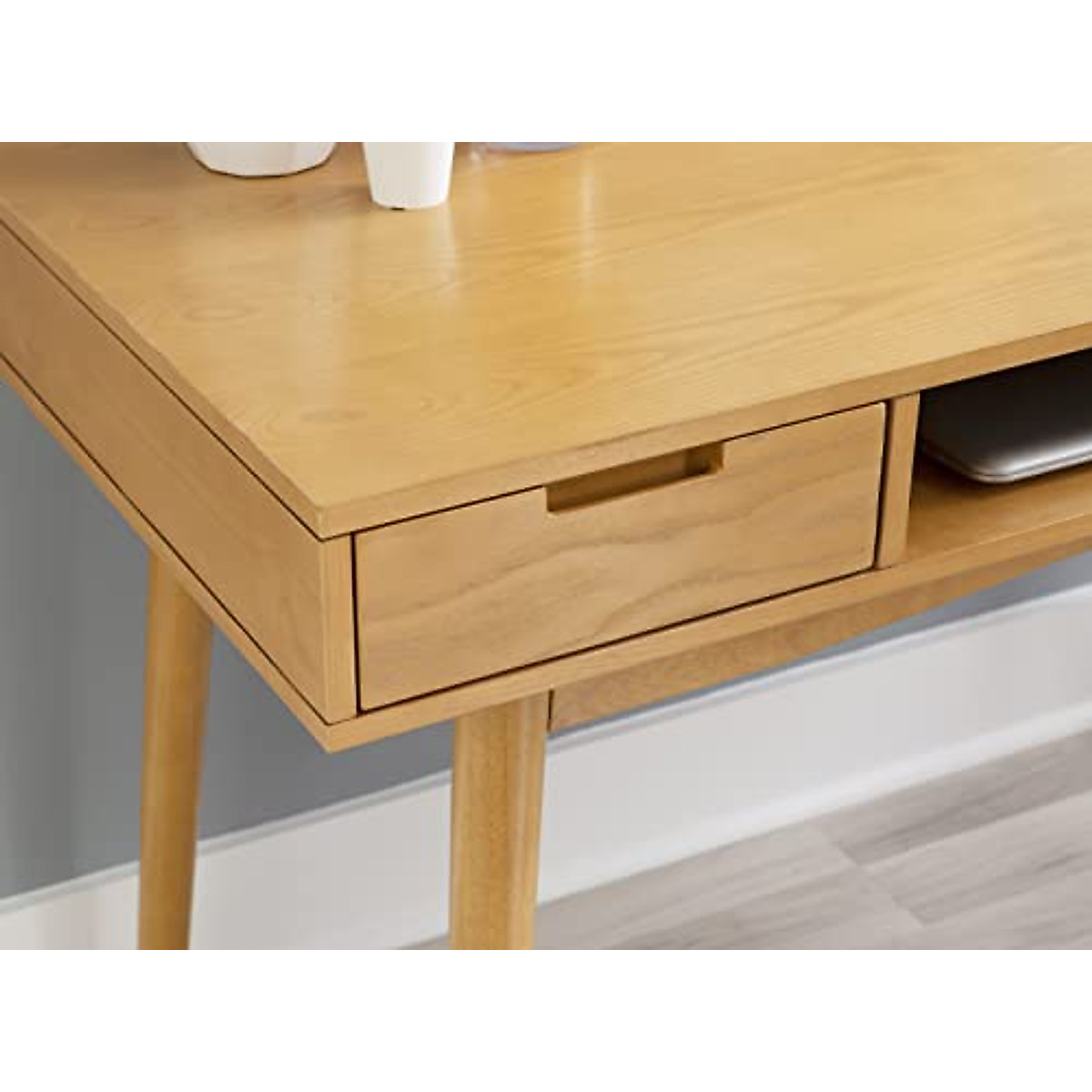 Linon Home Decor Products Natural Wood Modern Linon Drake Desk