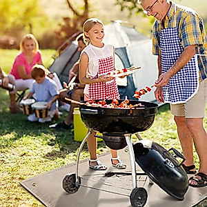 Fire Pit Mat - 39 * 39in Fireproof Blanket for Under Fire Pit, Compatible with Solo Stove, Heat Resistant Rug for Outside Indoor Wooden Deck Grass Lawn Protection - Camel