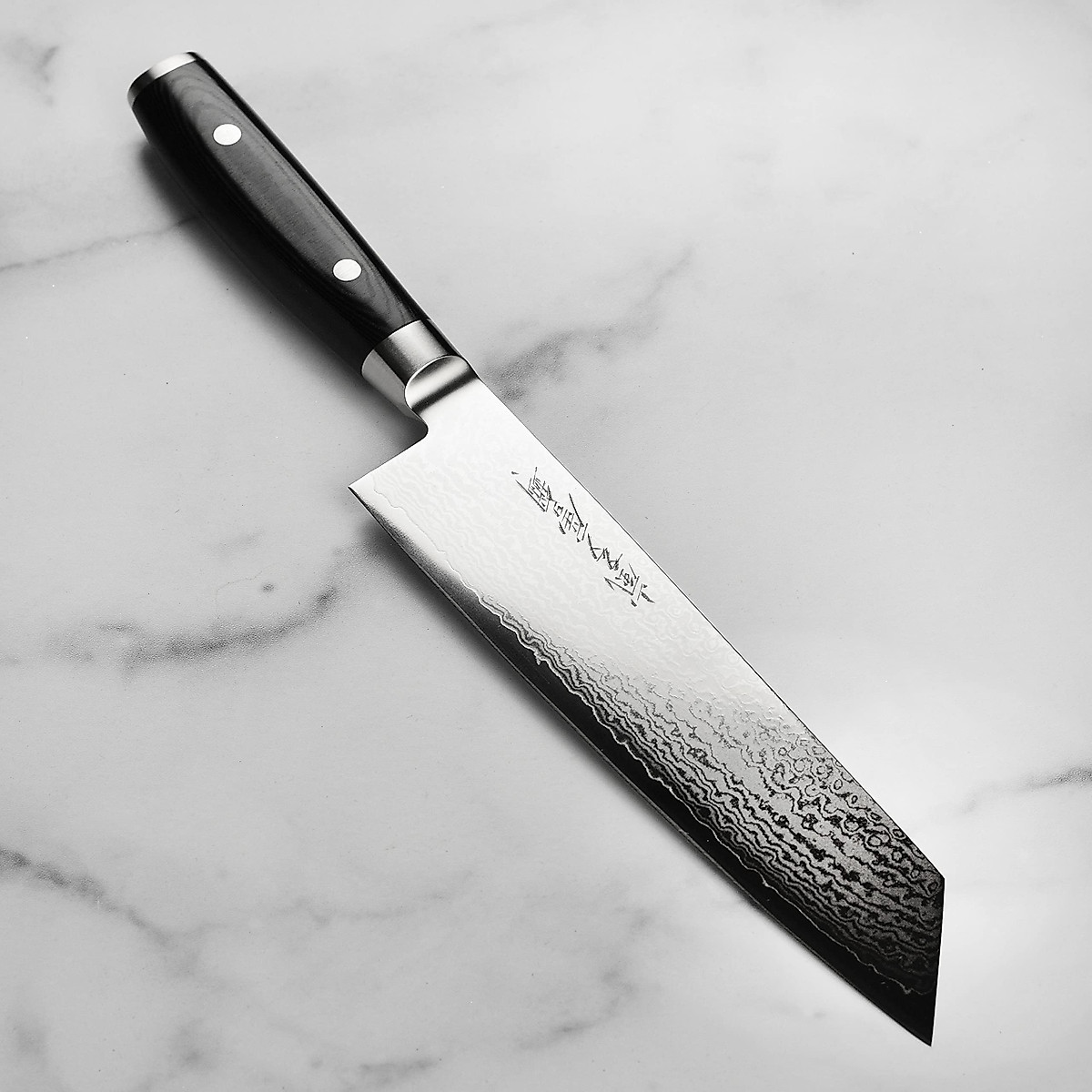 Yaxell Ran Plus 8" Kiritsuke Knife - Made in Japan - 67 Layers VG10 Damascus