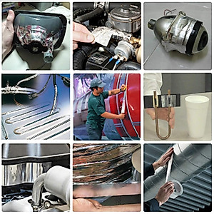 Steelsoft Extra Thick Aluminum Foil Duct Tape High Temp Heavy Duty 2 inch 13 YD Silver for Dryer Vent Hose Air Duct,HVAC Ductwork Insulation,Heat Reflective