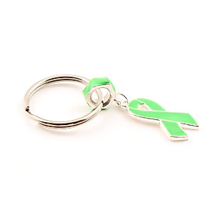 Lime Green Awareness Dangle Key Chain Buy 1 Give 1