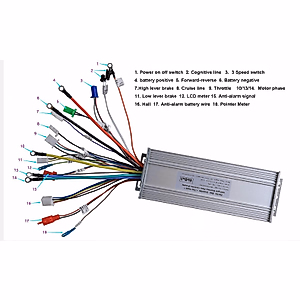 YC Yier 30" Go Kart Rear Axle Kit & 48V 1000W Electric Brushless Motor Controller Differential &16x8-7" Wheels Tires + Front Steering Shaft for ATV Quad Buggy 4 Wh