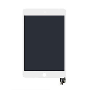 Repair Parts Plus for iPad Mini 5 (5th Gen) Screen Replacement LCD and Glass Touch Digitizer Premium Kit (7.9", A2126 | A2124 | A2133) + Sleep/Wake Sensor (Silver | Gold) + Adhesive - White