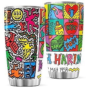 Tumbler Keith Office Insulated Haring Tea 20 30 Oz Coffee Hot Travel Steel Stainless Iced