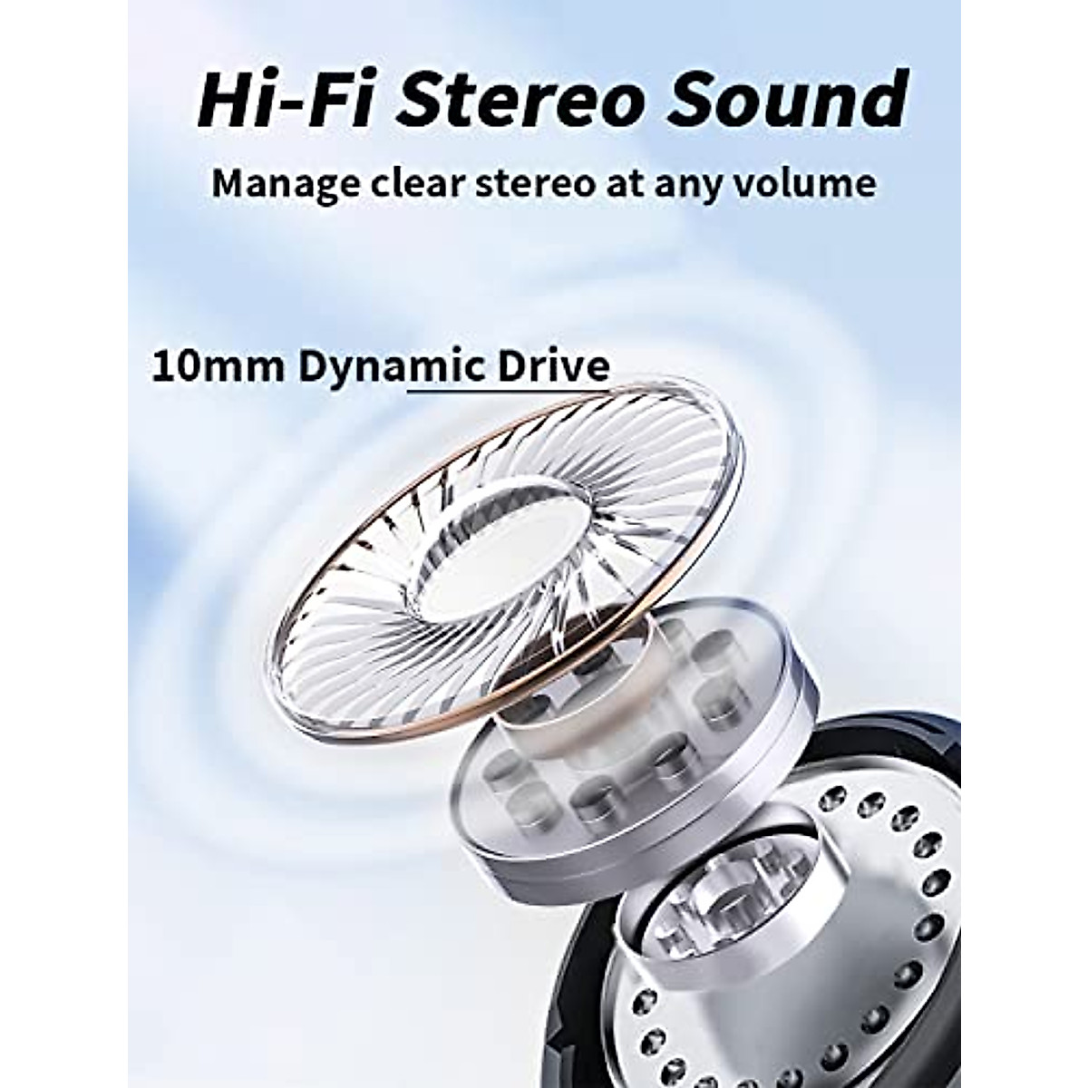 Wireless Earbuds Sports Bluetooth 5.1 Headphones Earhook Noise Cancelling, 50H Wireless Ear Buds Over Ear with Charging Case, Bluetooth Earphone for Samsung Android, Audifonos Bluetooth inalambricos