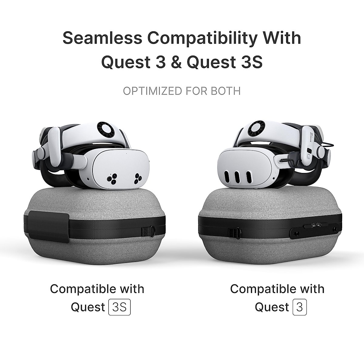 BOBOVR C3 Carrying Case,Three Versatile Modes, Desktop Stand for Tidy Workspace, Compatible with Quest 3/3S