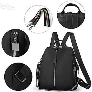 TINYAT Backpack Purse for Women Anti-theft Casual Shoulder Bag Convertible Satchel Handbag and Mini Backpack for Travel Daily