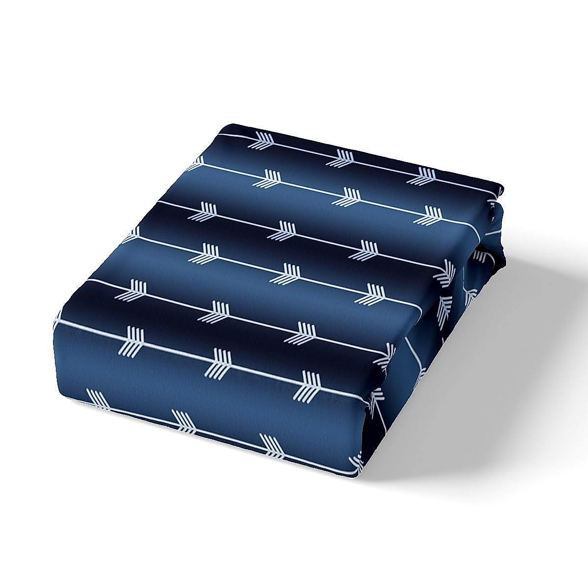 Kids Arrow Sheet Set Full Size Wild Hunting Bed Sheets Set for Boys Girls Teens Bedroom Decor Ombre Blue Black Arrow Sheets with Deep Pocket Fitted Sheet Women Men Cute with 2 Pillow Case