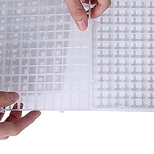 Aquarium Fish Tank Bottom Isolation, Grid Divider Tray Egg 4 Pcs (L 4pcs)