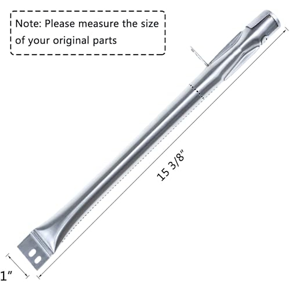 Hisencn Repair kit Replacement for Brinkmann 810-3660-S, 810-3660-F, 810-4557-0, 810-4457-F Grill Models, Stainless Steel Grill Burner Tube, Adjutable Carry Over Tube, Heat Plate Tent, Igniter