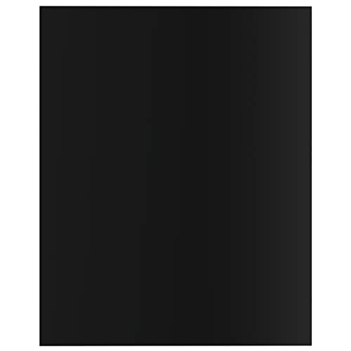 Tidyard 4 Piece Bookshelf Boards Chipboard Replacement Panels Storage Units Organizer Display Shelves High Gloss Black for Bookcase, Storage Cabinet 15.7 x 19.7 x 0.6 Inches (W x D x H)