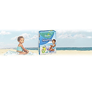 Pampers Splashers Swim Diapers Disposable Swim Pants, Medium (20-33 lb), 18 Count (Pack of 2) Twin Pack