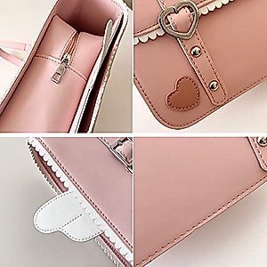 AIVYNA Kawaii Mini School Backpack 12.2'' Waterproof Cute Small Bookbag for Teen Girls, Pink