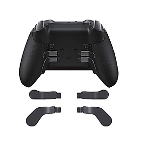 Elite Controller Paddles,Metal Stainless Steel Replacement Parts for Xbox One Elite Controller Series 2,Elite Series 1,and Elite 2 Core Controller (Black)