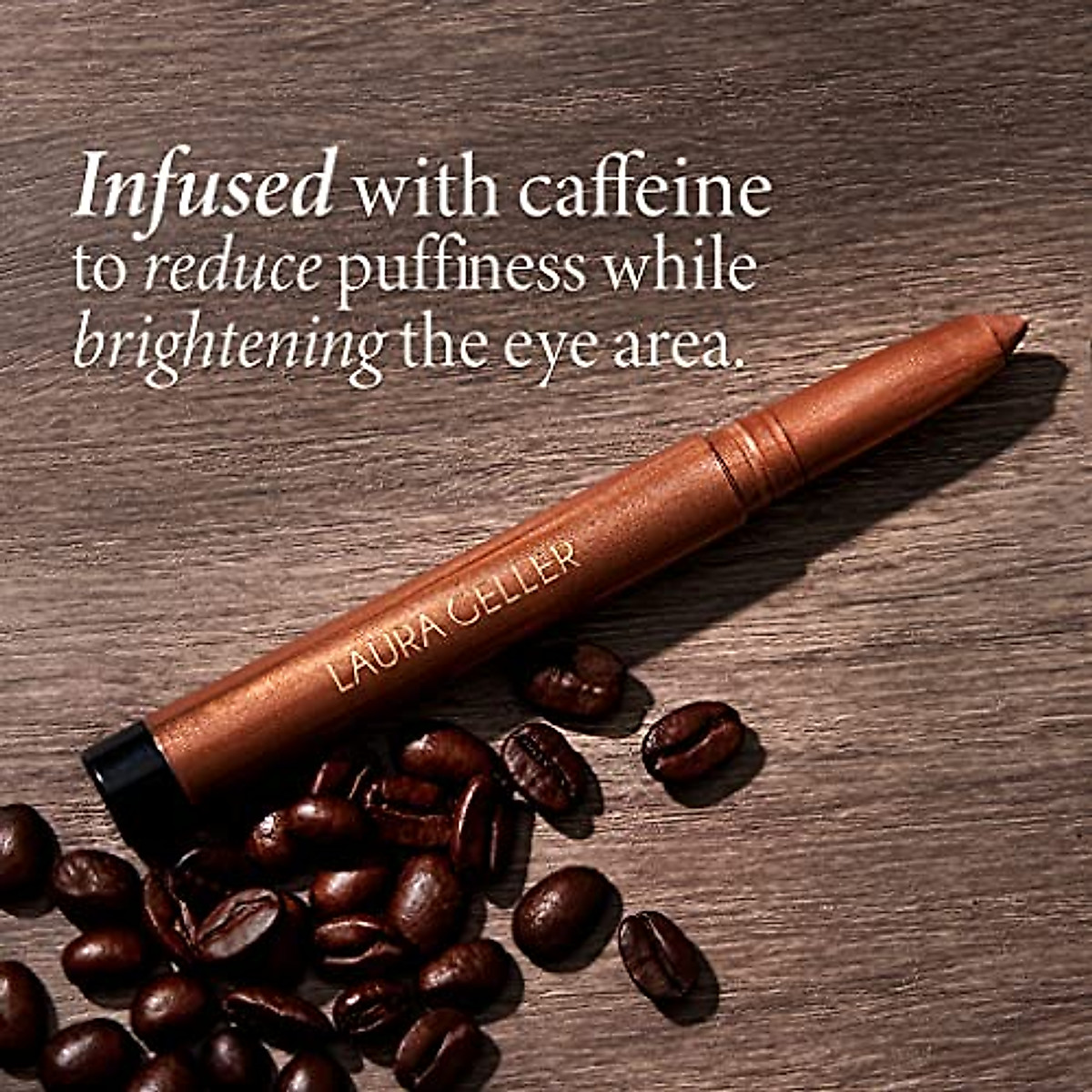 LAURA GELLER NEW YORK Kajal Longwear Kohl Eyeliner Pencil with Caffeine, Smooth & Blendable Makeup, Petal Pink