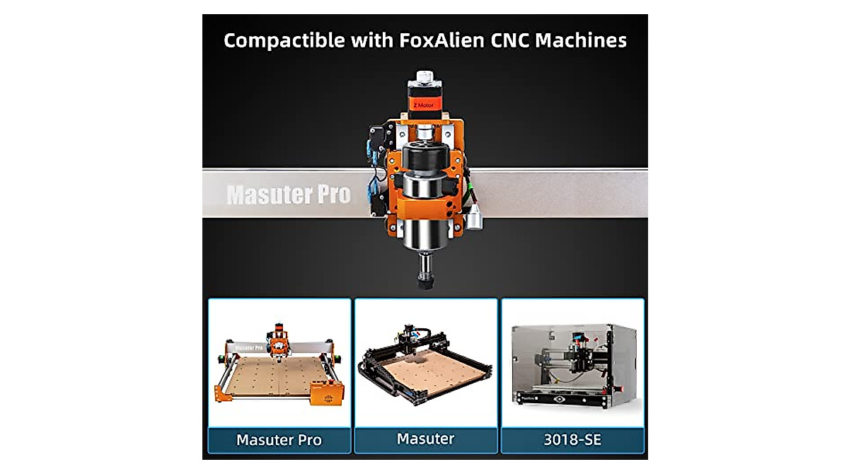 FoxAlien CNC Upgrade Kit 300W Spindle for Masuter & V2 Routers