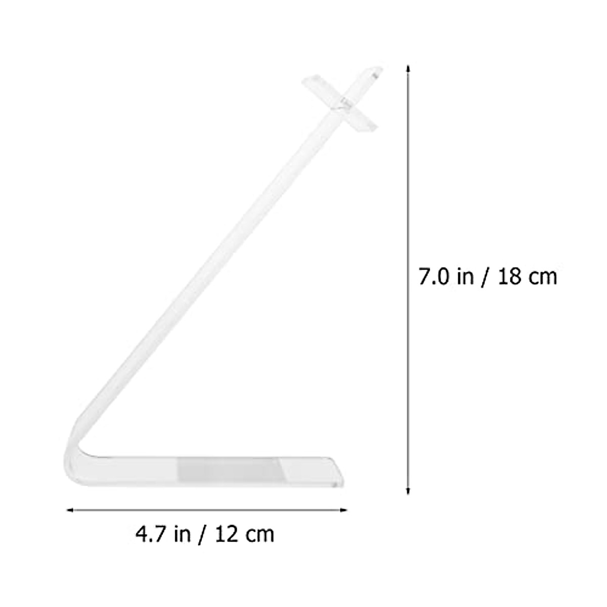 Mikikit High Heels Rack Shoe Display Holder Acrylic Shoe Display Rack, 2pcs Shoe Display Stand Acrylic Shoe Stand Sandal Display Rack for Sandal Sports Shoes Casual Shoe Stand Sports Shoe Rack