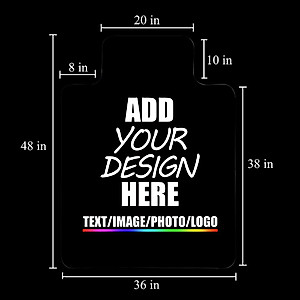 TOPDIY Personalized Gaming Chair Mat, Custom Office Chair Mats, Add Your Text Image Logo 36inchx48inch