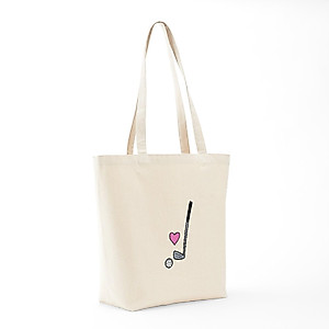 CafePress Heart Golf Ball Tote Bag Canvas Tote Shopping Bag