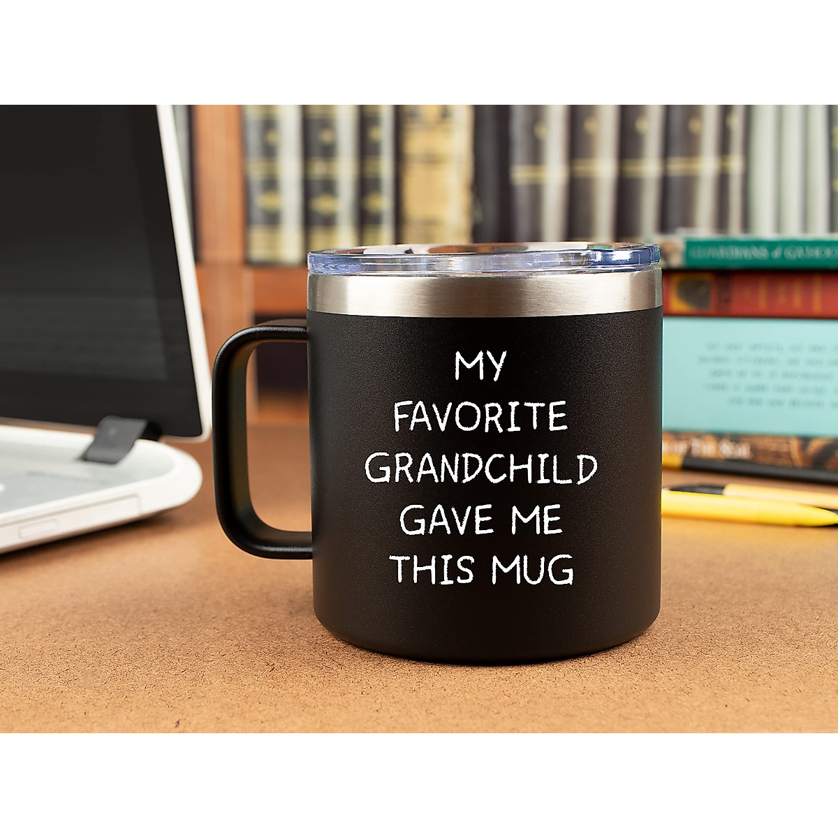 Papa Gifts Grandpa Mug – Coffee Tumbler Mug 14oz - Funny and Unique Gift Idea from Grandchildren, Granddaughter, Grandkids, Grandson, Cool, Birthday, Best, Fathers Day, Retirement