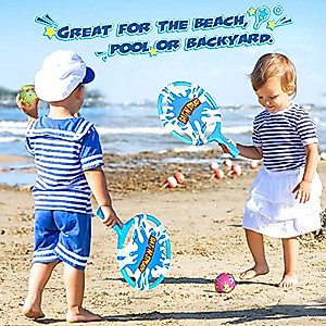 Water Paddle Ball Swimming Pool Game - Fun Pool Games for Adults and Kids - Beach Games for Family Fun.