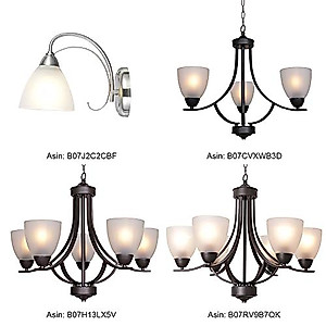 VINLUZ 3 Light Shaded Contemporary Chandeliers with Alabaster Glass Black Rustic Light Fixtures Ceiling Hanging Mid Century Modern Pendant Lighting for Bed Room Dining Room Foyer Living Room