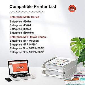 v4ink 89A Toner Cartridge (with Chip) Compatible Replacement for HP 89A CF289A Black Toner for HP Enterprise M507n M507dn M507x M507dng MFP M528dn M528f M528c M528z Printer Ink, 1 Pack