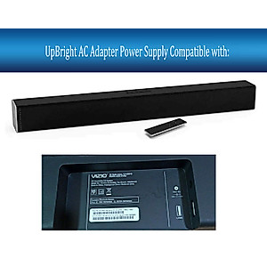 UpBright 16V AC/DC Adapter Compatible with VIZIO Sound Bar Model SB2920-D6 SB2920D6 SB2920-D6C-RB 2.0 Channel 29" Bluetooth SoundBar Speaker System 16VDC DC16V 16.0V Power Supply Cord Battery Charger