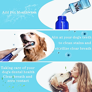 Souroyea Dog Tooth Brushing Kit - Equipped with a Pet Manual Teeth Cleaner, Cat Toothbrush Silicone Finger Wipes for Small & Large Dogs Supplies, Pet Teeth Cleaning Tools & Dental Care Accessories