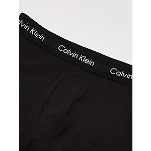 Calvin Klein Men's Cotton Stretch Multipack Low Rise Trunks, Black, Medium