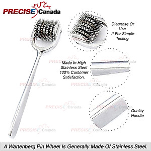 Set of 4 PCS Diagnostic NEUROLOGICAL WARTENBERG Sensory Pinwheel PIN Wheel 1, 3, 5, 7 Head (PC Brand)