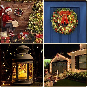 12 Pack Fairy Lights Battery Operated, 6.5Ft 20 Led Waterproof Mini Firefly String Lights with Flexible Silver Wire for Wedding Centerpieces, Mason Jar Craft, Christmas Garlands, Party Decor,Amber