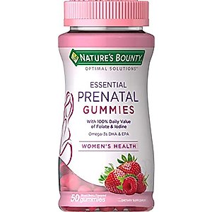 Nature's Bounty Optimal Solutions Essential, Prenatal Gummies, 50 Count