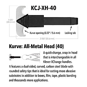 Klever Kurve 10 Pack - Klever X Change Replacement Heads - Safety Cutter