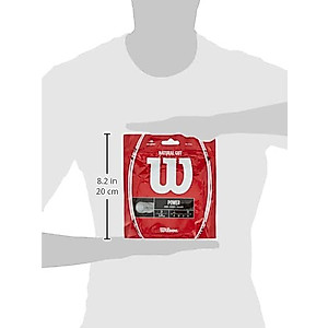 Wilson Natural Gut 17 Tennis String - Set, White