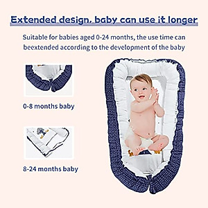 sucarlon Baby Gym Play Mat,Baby Nest Cover,Baby Lounger,Co Sleeper For Baby In Bed,Thick & Plush Play Gym,Thicker Non-Slip Baby Activity Gym,for Ages 1 to 36 Months,Suitable Gift for Nnewborn