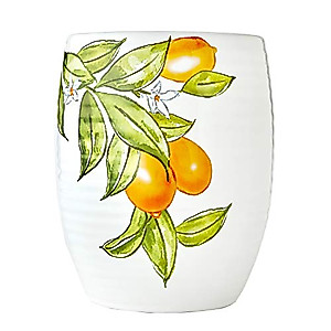 Vern Yip by SKL Home Citrus Grove Waste Basket, White