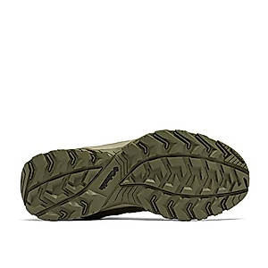 Columbia Men's Crestwood Mid Waterproof Hiking Boot Shoe, Nori/Black, 7 Wide