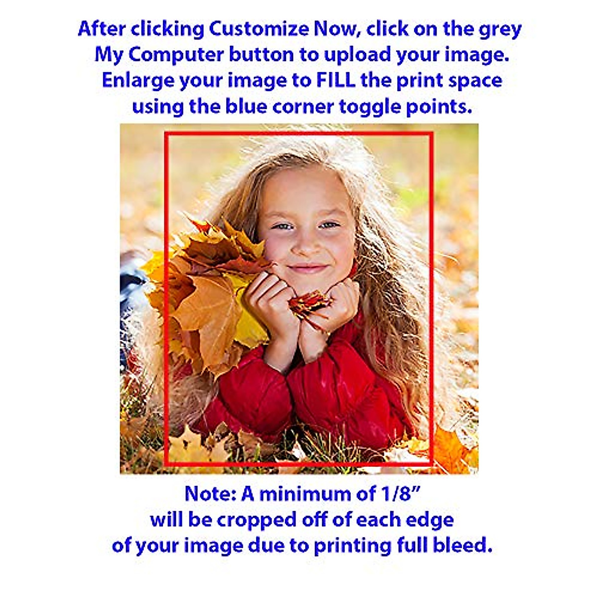 Picture Wall Art Your Photo on Custom Glass 10 x 8 Horizontal Print