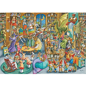 Ravensburger Midnight At The Library Puzzle - 1000 Unique Pieces | Premium Quality | Anti-Glare Surface | Perfect for Family Fun | Ideal Gift for Puzzle Enthusiasts
