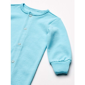 Hanes unisex baby Ultimate Flexy 2 Pack Sleep and Play Suits Layette Set, Grey/Blue Stripe, 12-18 Months US