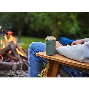 Stanley Everyday Can Cooler Cup 10 oz | Beer, Seltzers, Soda, and Energy Drinks | Doubles as Tumbler | Insulated Stainless Steel Drink Holder | BPA-Free | Matte Black